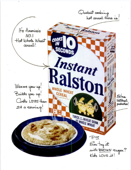 Vintage Ad: Instant Ralston (1952) – Quaint Cooking