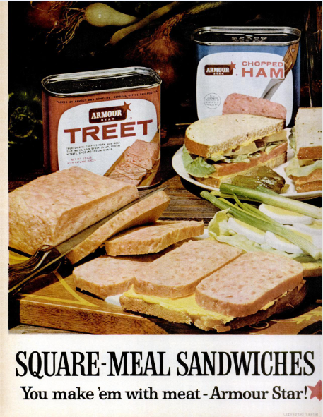 Armour Treet and Chopped Ham Ad (1960) – Quaint Cooking