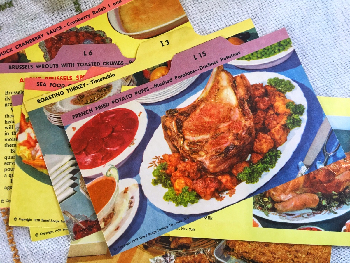1958 Thanksgiving Menu – Quaint Cooking